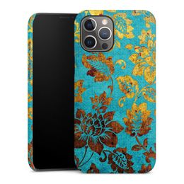 DeinDesign iPhone 12 Pro Max Handy Premium Case Smartphone Handyh&uuml;lle Schutzh&uuml;lle matt Flowers Vintage Ornament Premium Case