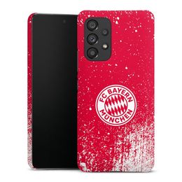 DeinDesign Galaxy A53 5G Handy Premium Case Smartphone Handyh&uuml;lle Schutzh&uuml;lle matt Fcb Official Licensed Product Fc Bayern M&uuml;nchen Premium Case