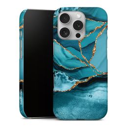 DeinDesign iPhone 16 Pro Handy Premium Case Smartphone Handyh&uuml;lle Schutzh&uuml;lle matt Marble Gemstone Glitzer Premium Case