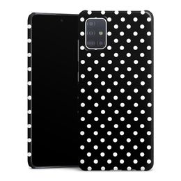 DeinDesign Galaxy A51 Handy Premium Case Smartphone Handyh&uuml;lle Schutzh&uuml;lle gl&auml;nzend Retro Points Polka Dots Premium Case