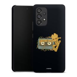DeinDesign Galaxy A53 5G Handy Premium Case Smartphone Handyh&uuml;lle Schutzh&uuml;lle gl&auml;nzend Marvel Groot Guardians Of The Galaxy Premium Case