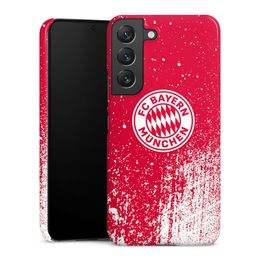 DeinDesign Galaxy S22 Handy Premium Case Smartphone Handyh&uuml;lle Schutzh&uuml;lle gl&auml;nzend Fcb Fc Bayern M&uuml;nchen Official Licensed Product Premium Case