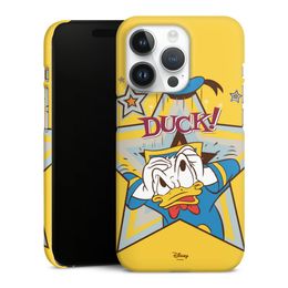 DeinDesign iPhone 14 Pro Handy Premium Case Smartphone Handyh&uuml;lle Schutzh&uuml;lle matt Donald Duck Disney Official Licensed Product Premium Case