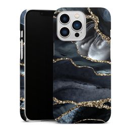 DeinDesign iPhone 13 Pro Handy Premium Case Smartphone Handyh&uuml;lle Schutzh&uuml;lle matt Marble Trends Glitzer Premium Case