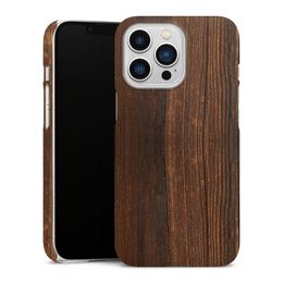 DeinDesign iPhone 13 Pro Handy Premium Case Smartphone Handyh&uuml;lle Schutzh&uuml;lle matt Wood Nut Tree Wooden Look Premium Case