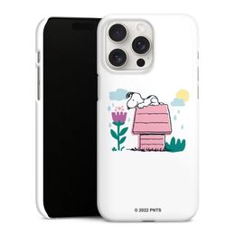 DeinDesign iPhone 15 Pro Max Handy Premium Case Smartphone Handyh&uuml;lle Schutzh&uuml;lle gl&auml;nzend Snoopy Dog Official Licensed Product Premium Case