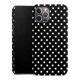 DeinDesign iPhone 12 Pro Max Handy Premium Case Smartphone Handyh&uuml;lle Schutzh&uuml;lle matt Retro Points Polka Dots Premium Case