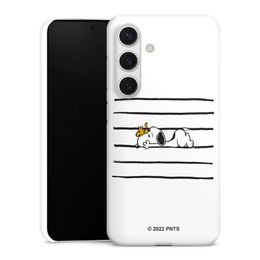 DeinDesign Galaxy S24 Handy Premium Case Smartphone Handyh&uuml;lle Schutzh&uuml;lle gl&auml;nzend Snoopy Dog Peanuts Premium Case