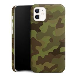 DeinDesign iPhone 12 mini Handy Premium Case Smartphone Handyh&uuml;lle Schutzh&uuml;lle gl&auml;nzend Camouflage Tarnmuster Army Premium Case