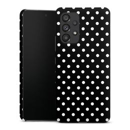 DeinDesign Galaxy A53 5G Handy Premium Case Smartphone Handyh&uuml;lle Schutzh&uuml;lle matt Points Retro Polka Dots Premium Case