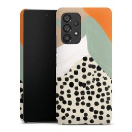 DeinDesign Galaxy A53 5G Handy Premium Case Smartphone Handyh&uuml;lle Schutzh&uuml;lle gl&auml;nzend Abstract Kunst Boho Premium Case