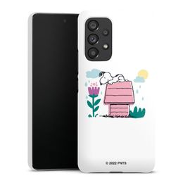 DeinDesign Galaxy A53 5G Handy Premium Case Smartphone Handyh&uuml;lle Schutzh&uuml;lle gl&auml;nzend Official Licensed Product Snoopy Dog Premium Case