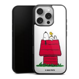 DeinDesign iPhone 16 Pro Handy Gallery Case Handyh&uuml;lle 9H Geh&auml;rtetes Glas R&uuml;ckseite H&uuml;lle Snoopy Peanuts Official Licensed Product Gallery Case