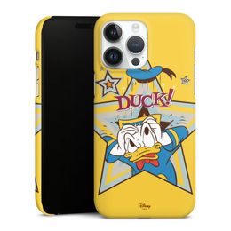 DeinDesign iPhone 14 Pro Max Handy Premium Case Smartphone Handyh&uuml;lle Schutzh&uuml;lle matt Donald Duck Disney Official Licensed Product Premium Case