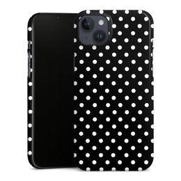DeinDesign iPhone 14 Plus Handy Premium Case Smartphone Handyh&uuml;lle Schutzh&uuml;lle gl&auml;nzend Retro Points Polka Dots Premium Case
