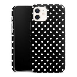DeinDesign iPhone 12 Handy Premium Case Smartphone Handyhülle Schutzhülle matt Polka Dots Points Retro Premium Case