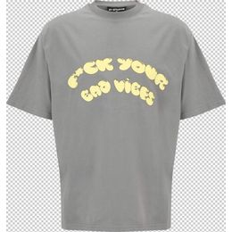 2y Studios T-Shirt 'Vibes' Herren Gr&ouml;&szlig;e S gelb / grau