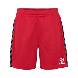 Hummel Sportshorts 'Authentic PL' Jungen Gr&ouml;&szlig;e 128 dunkelgrau / rot / schwarz / wei&szlig;