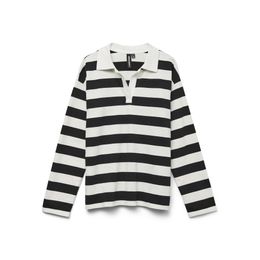 V&eacute;ro Moda Vero Moda Shirt 'SNCleo' Damen Gr&ouml;&szlig;e M schwarz / wei&szlig;