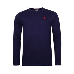 U.S. Polo Assn. Shirt Herren Gr&ouml;&szlig;e M navy / blutrot