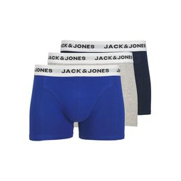 Jack & Jones Jack & Jones Boxershorts 'JACJOE' Herren Gr&ouml;&szlig;e S blau / navy / graumeliert / wei&szlig;