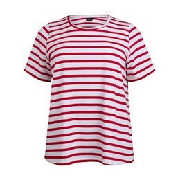 ZIZZI T-Shirt 'Mvivi' Damen Gr&ouml;&szlig;e 11XL/12XL rot / wei&szlig;