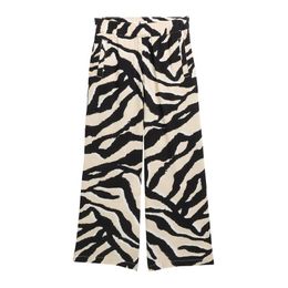 Tom Tailor Hose Damen Größe 40 creme / schwarz / weiß