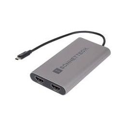 Sonnet Adapter Thunderbolt 3 > Dual 4K HDMI 2.1 grau/schwarz