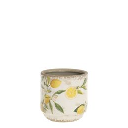 Chic Antique Limone Blumentopf mit Zitronenmotiv skandinavische Deko Online Shop