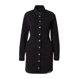 KARL LAGERFELD JEANS Kleid Damen Größe 34 black denim Winterkleid