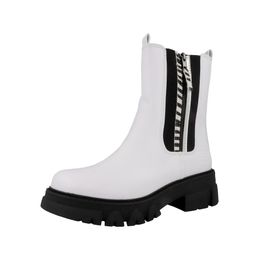 Dockers by Gerli Chelsea Boots Damen Größe 37 schwarz / weiß Winterschuhe