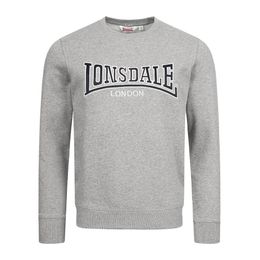 Lonsdale Sweatshirt 'Berger LP181' Herren Gr&ouml;&szlig;e XXXL nachtblau / graumeliert / wei&szlig;