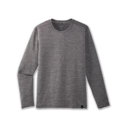 Brooks Luxe Long Sleeve Bekleidung Herren grau