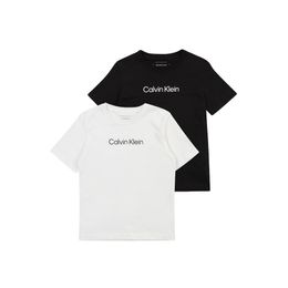 Calvin Klein Jeans T-Shirt 'INSTITUTIONAL' Jungen Gr&ouml;&szlig;e 116 schwarz / wei&szlig;