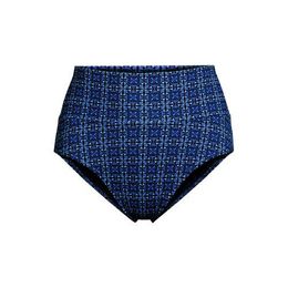 LANDS' END Bikinihose zum Umschlagen, High Waist, f&uuml;r Damen in Plus-Gr&ouml;&szlig;e, Damen, size: plus, Blau, Elasthan/Nylon-Mischung, by Lands' End