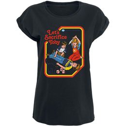 Steven Rhodes Let's Sacrafice Toby T-Shirt schwarz in S #DTG - Design 017 - Build Your Brand