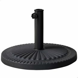 Fuß für Sonnenschirm Aktive 14 Kg Schwarz Stahl Polyesterharz 49 x 32 cm