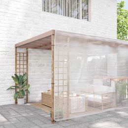 vidaXL Transparente Plane mit Ösen 8x8 m Polyethylen