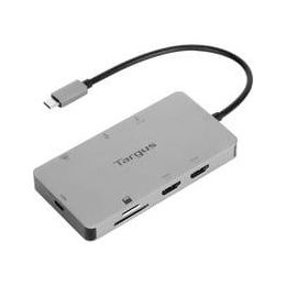 Targus Universal USB-C DV4K, Dockingstation silber, 100 W, USB-C, HDMI, 4K