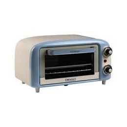 Ariete Mini-Backofen Vintage Blue wei&szlig;/hellblau, 800 Watt, 10 Liter