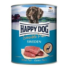 Happy Dog Sensible Pure Nassfutter Hund Adult 6x800 g Wild
