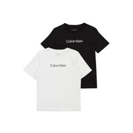 Calvin Klein Jeans T-Shirt 'INSTITUTIONAL' Jungen Gr&ouml;&szlig;e 140 schwarz / wei&szlig;