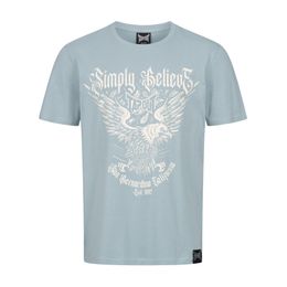 Tapout T-Shirt 'Throper' Herren Gr&ouml;&szlig;e L hellblau / wei&szlig;