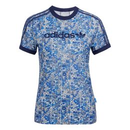adidas originals T-Shirt 'adidas originals x Liberty London' Damen Gr&ouml;&szlig;e XXS azur / hellblau / dunkelblau / wei&szlig;