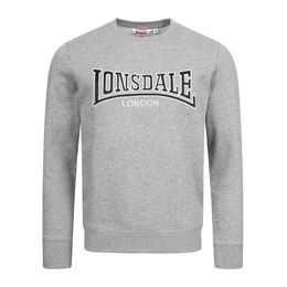 Lonsdale Sweatshirt 'Berger LP181' Herren Gr&ouml;&szlig;e 4XL nachtblau / graumeliert / wei&szlig;