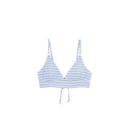 WE Fashion Bikinitop Damen Gr&ouml;&szlig;e 70 hellblau / wei&szlig;