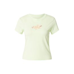 Nike Sportswear T-Shirt 'CHLL' Damen Gr&ouml;&szlig;e XL pastellgr&uuml;n / apricot / wei&szlig;