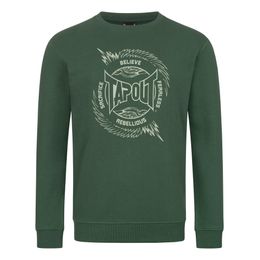 Tapout Sweatshirt 'Spirit' Herren Gr&ouml;&szlig;e L gr&uuml;n / wei&szlig;