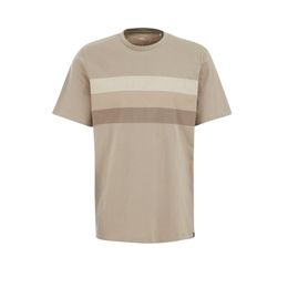 WE Fashion T-Shirt Herren Gr&ouml;&szlig;e L camel / stone / hellgrau