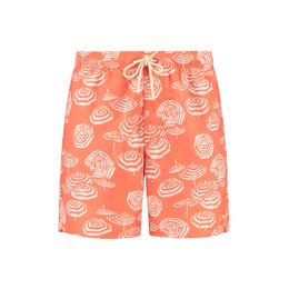 Shiwi Badeshorts 'Mike' Herren Gr&ouml;&szlig;e S orange / wei&szlig;